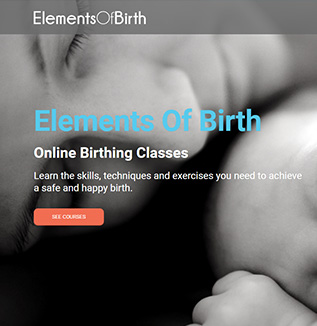 Elements of Birth • Yeah Can Web Design